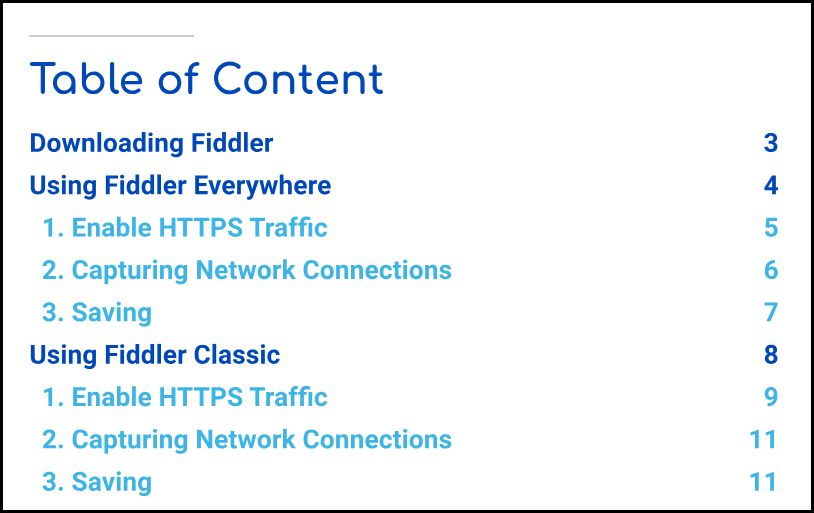 Capturing a Fiddler Trace