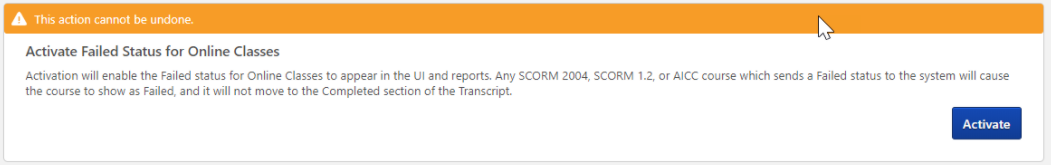 How Cornerstone marks courses complete/in progress/failed?